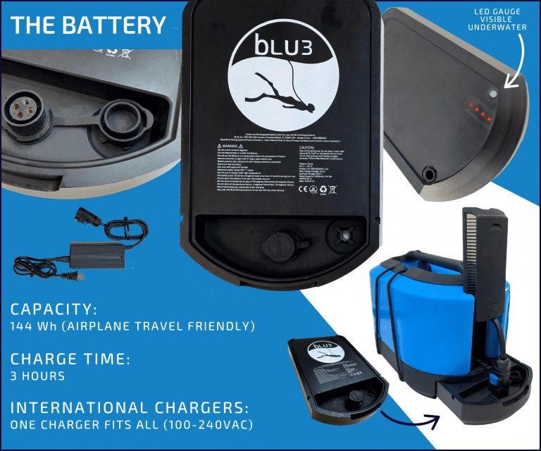BLU3 Nomad Tankless Dive System.