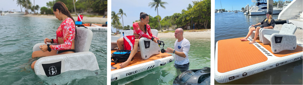 BLU3: High Tide Chairs for Beach & Boat - [inflatable chair]